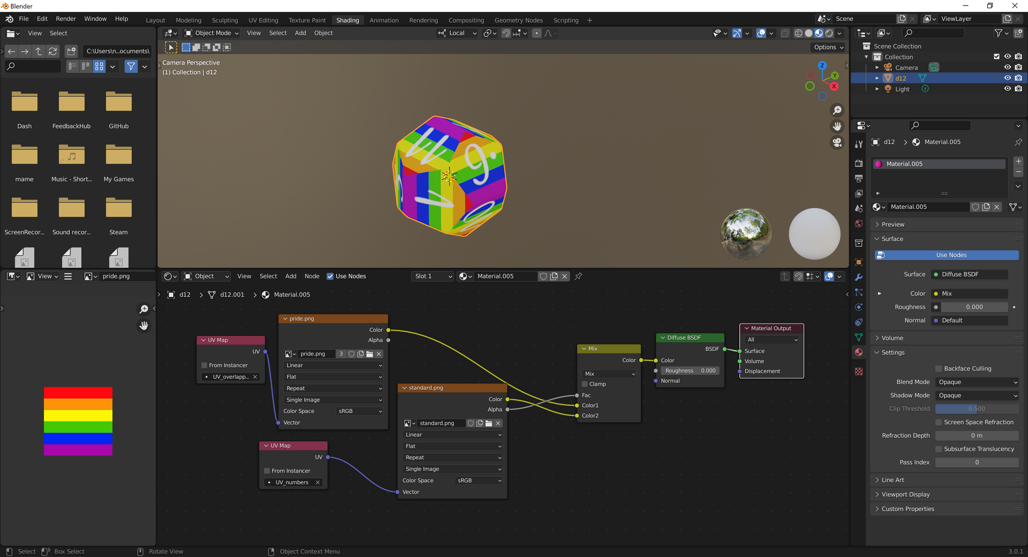 Pride🏳‍🌈 and Predju(dice)🎲 and Custom UV Coordinates 📈: a Three.js and ...