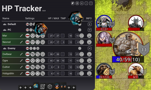 Integrating dddice in HP Tracker Owlbear extension